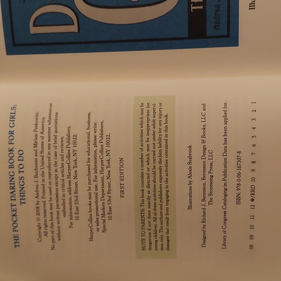 HarperCollins Publishers | Other | The Pocket Daring Book For Girls ...